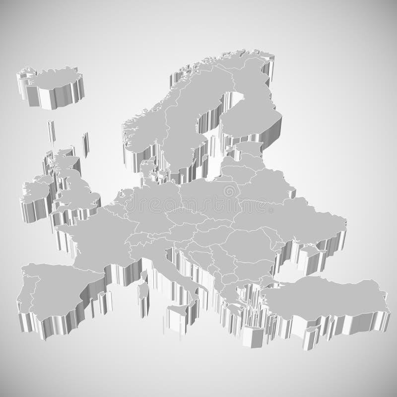 Map Europe Grey Stock Illustrations – 9,355 Map Europe Grey Stock ...