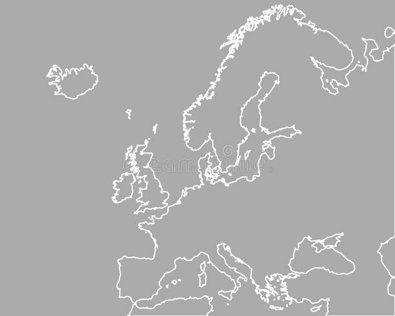 Map of Europe stock vector. Illustration of geography - 81262063