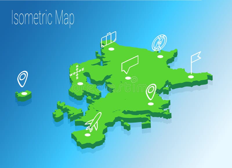 Demographics Europe Map stock vector. Illustration of elements - 119829261