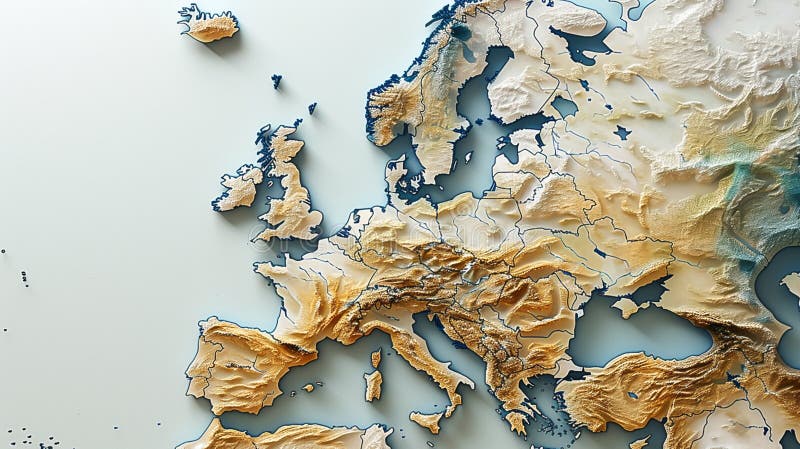 Map of Europe with a Lot of Different Colored Shapes Stock Illustration ...