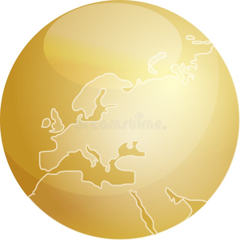 Europe Glossy Icons Collection Stock Vector - Illustration of north ...