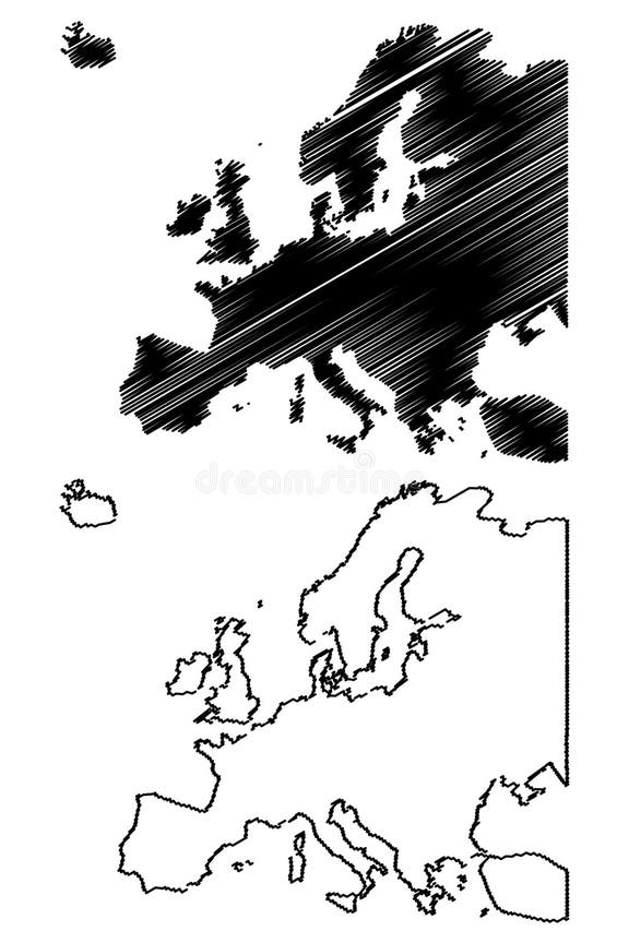 Map of Europe stock vector. Illustration of pictogram - 94999962