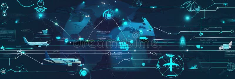 The Map Features Interactive Transport Routes Highlighting Different ...