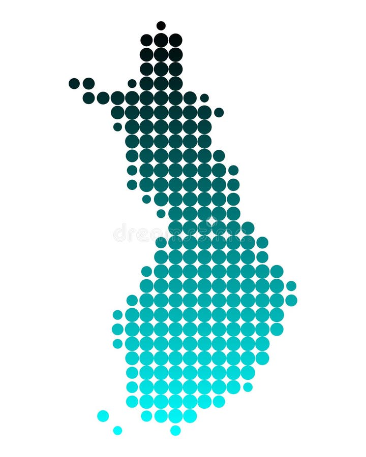 Map of Finland stock illustration. Illustration of pattern - 95764363