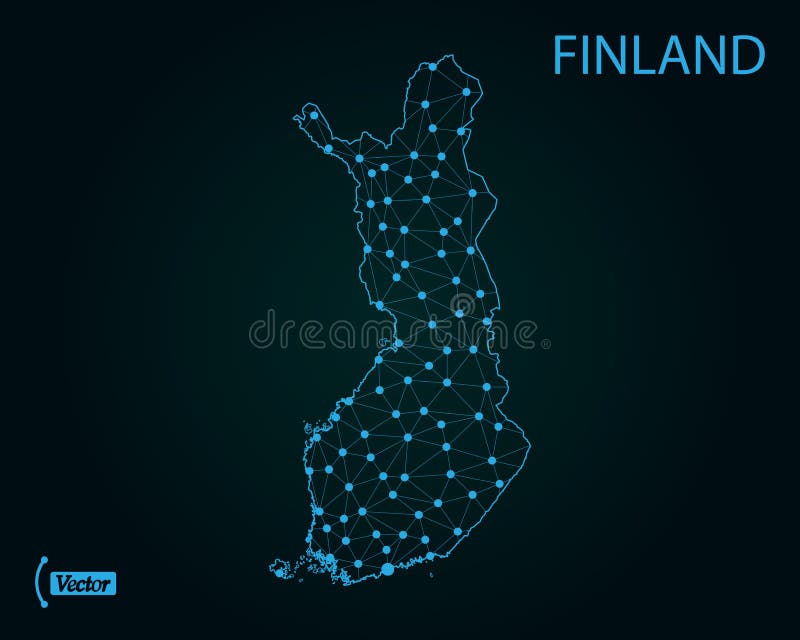 Map of Finland. Vector Illustration. World Map Stock Illustration ...