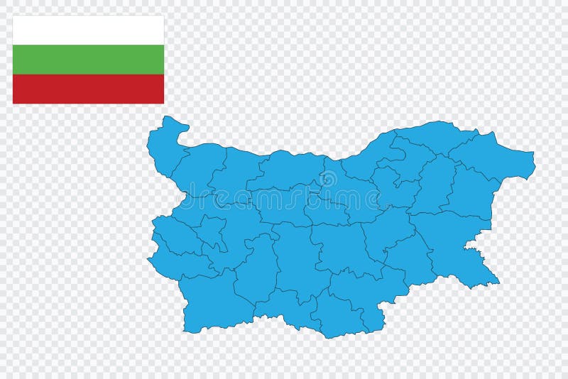 Map and flag of Bulgaria stock vector. Illustration of digital - 209373483