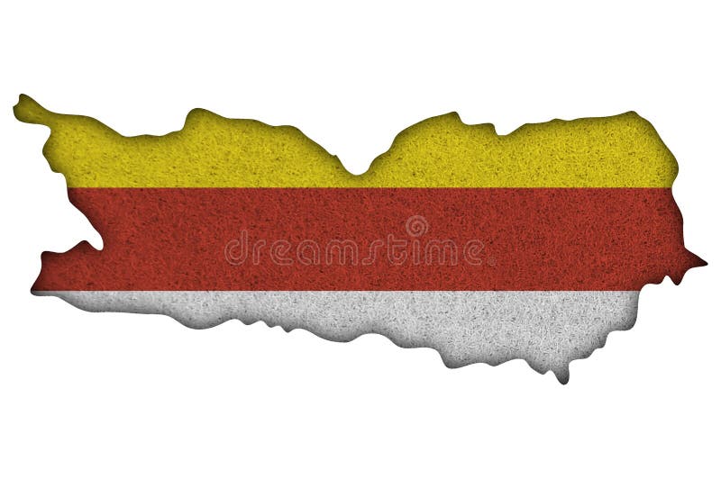Map and Flag of Carinthia on Felt Stock Illustration - Illustration of ...