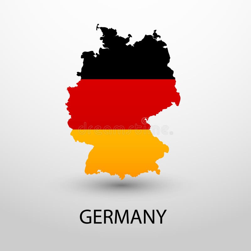 Map and flag of Germany stock vector. Illustration of detail - 98109848