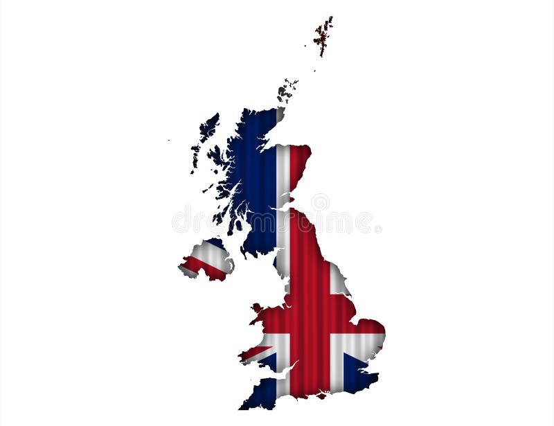Map and Flag of Great Britain on Rusty Metal, Stock Image - Image of ...