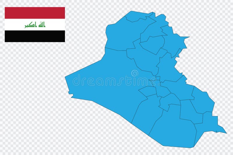 Map and flag of Iraq stock vector. Illustration of design - 209373662