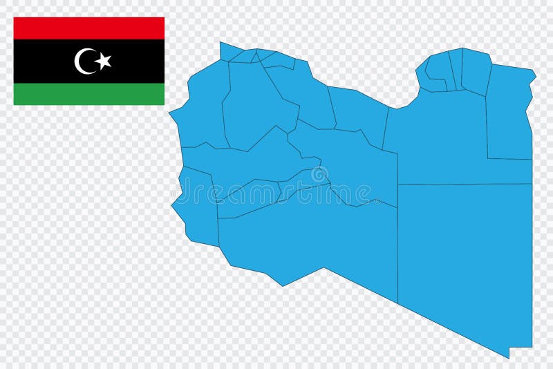Map and flag of Libya stock vector. Illustration of digital - 209373720