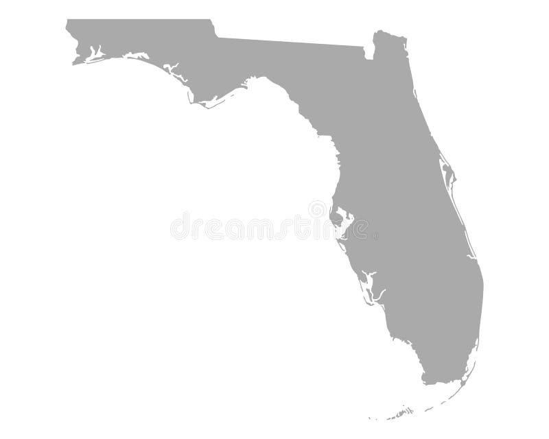 Map of Florida stock vector. Illustration of florida - 93958383