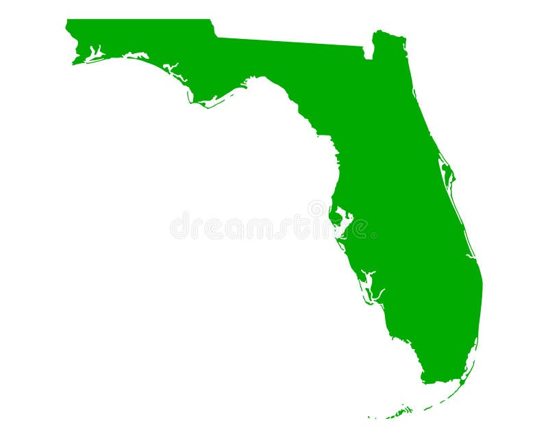 Green Florida Map Stock Illustrations – 1,137 Green Florida Map Stock ...