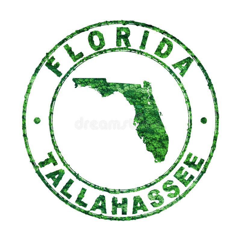 Map of Florida, Postal Stamp, Sustainable Development, CO2 Emission ...