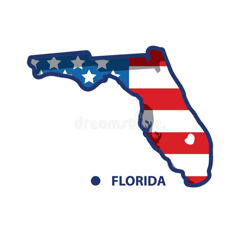 Map of Florida. Vector Illustration Decorative Design Stock Vector ...