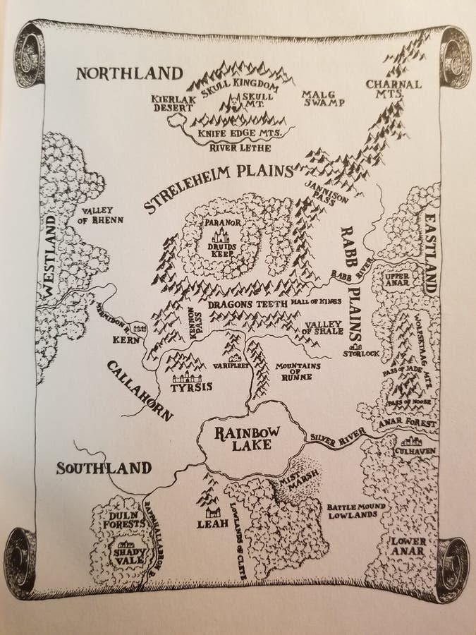 The Map of the Four Lands editorial photography. Image of shannara ...