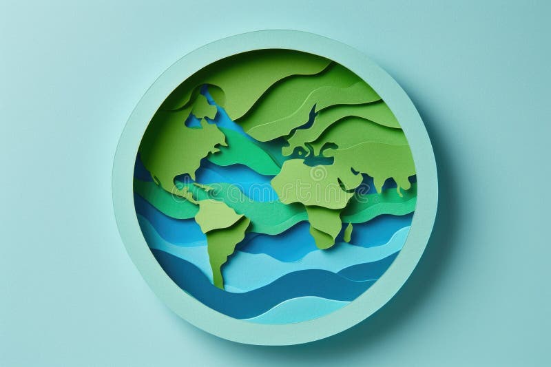 Map fragment with cuts stock photo. Image of travel - 374935774