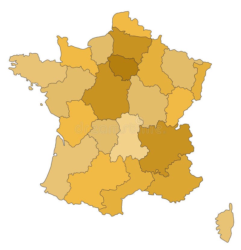 Map of France stock illustration. Illustration of scale - 2973683