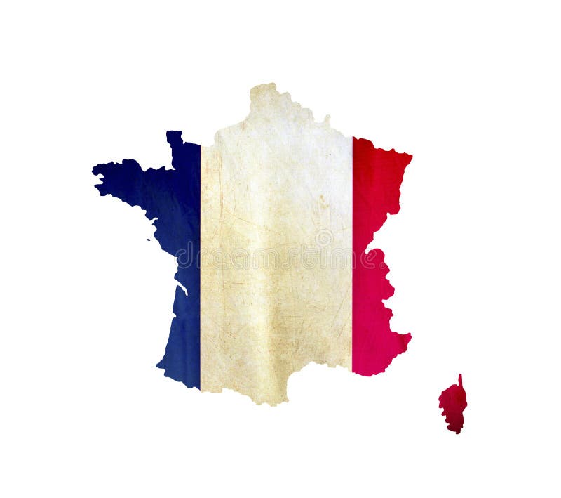 Map of France isolated stock photo. Image of grunge - 151736526