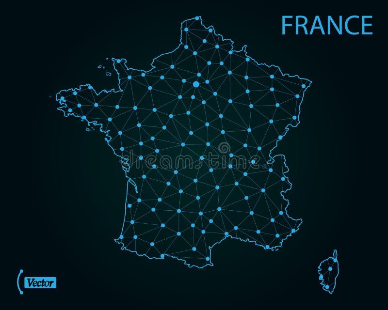 Map of France. Vector Illustration. World Map Stock Illustration ...