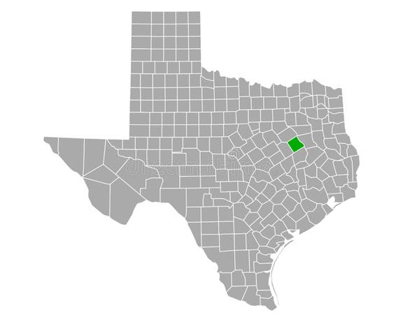 Map of Freestone in Texas stock vector. Illustration of isolated ...