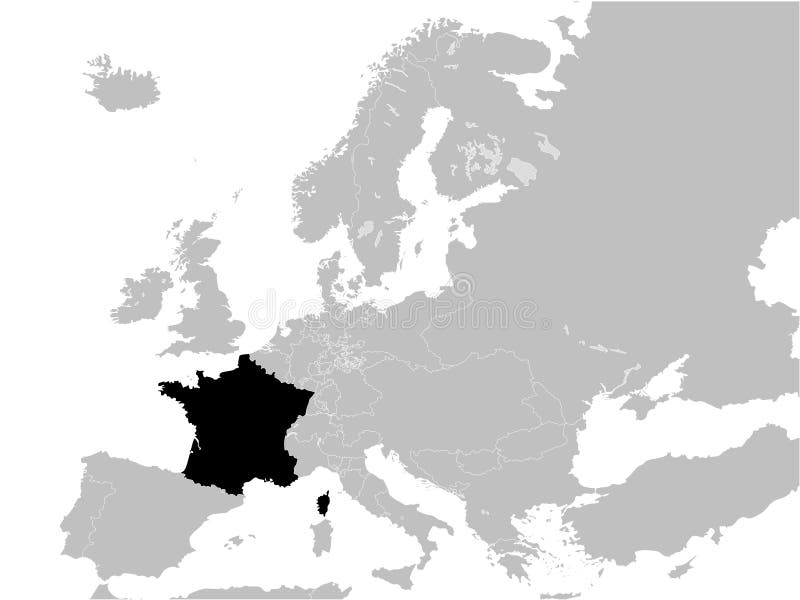 Map of the French Second Republic 1848-1851 Stock Vector - Illustration ...