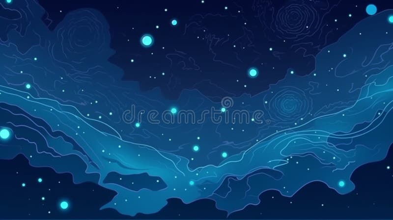 Map of the Galaxy in Dark Color. AI Generated Stock Illustration ...