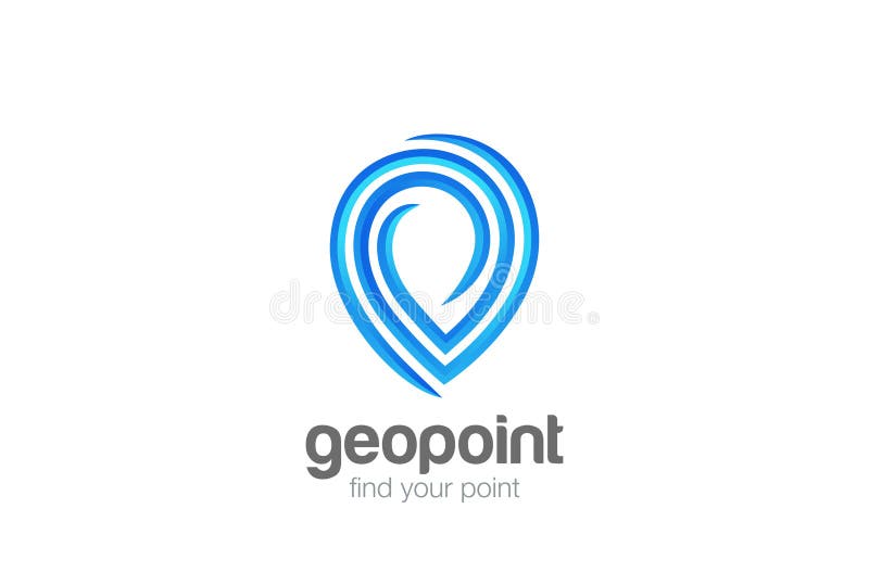 Map Geo Point Locator Navigation Logo Design Vector Template. Stock ...