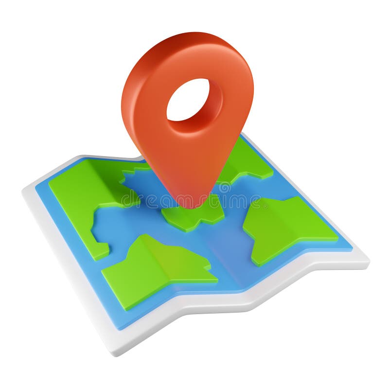 Map with Geolocation Pin, Gps System Stock Illustration - Illustration ... Map with Geolocation Pin, Gps System Stock Illustration - Illustration ...