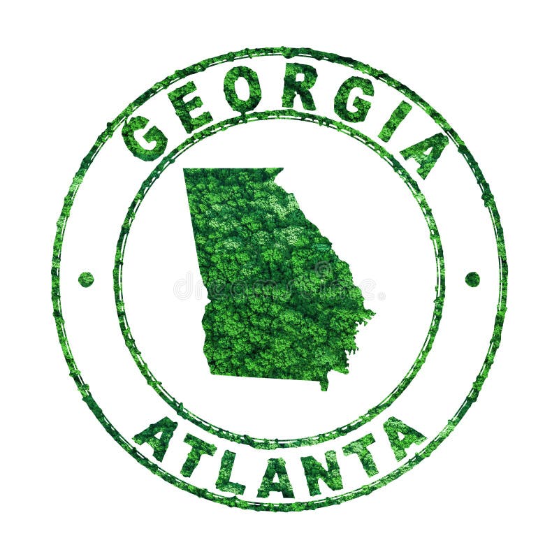 Map of Georgia, Postal Stamp, Sustainable Development, CO2 Emission ...