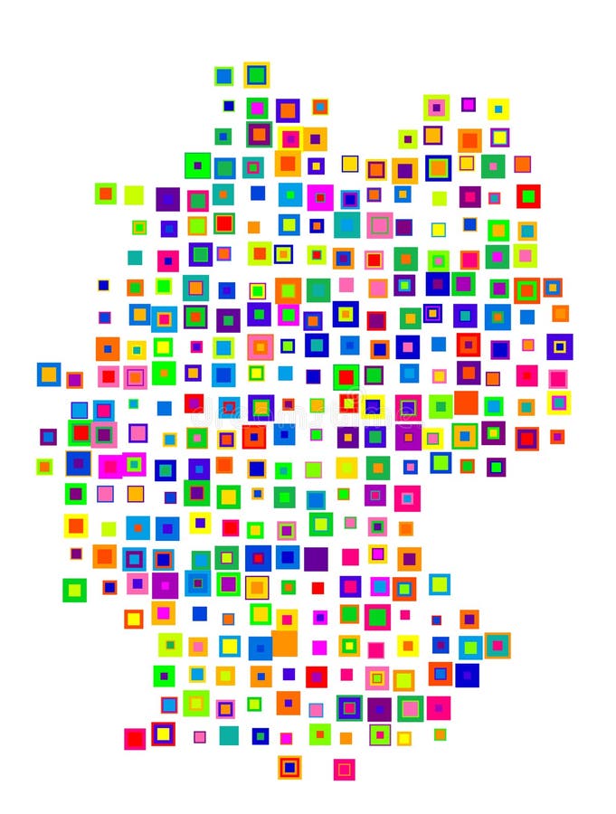 Abstract map of Germany stock vector. Illustration of tourism - 320473072