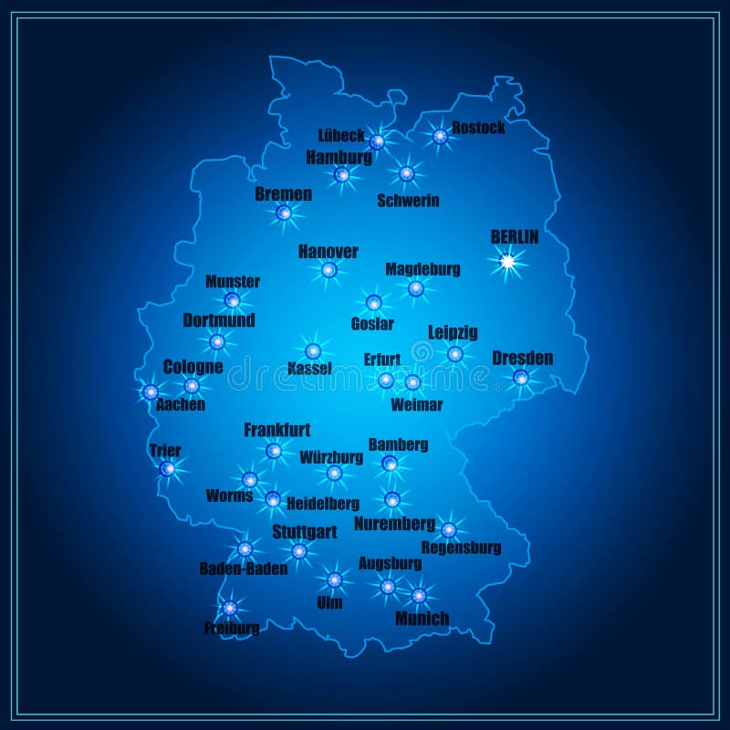 Colorful Germania Map Stock Illustrations – 2 Colorful Germania Map ...