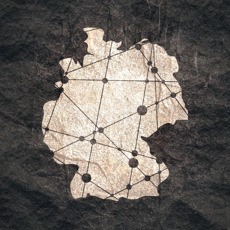 Map of Germany. Concept of Travel and Geography. Stock Illustration ...