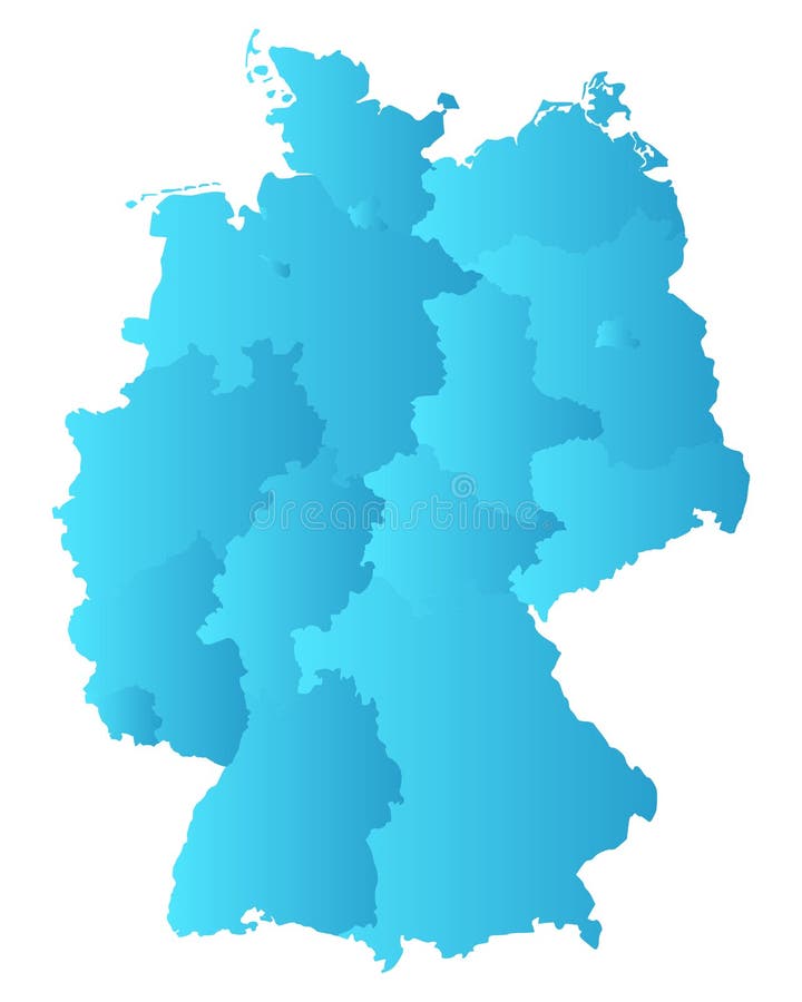 Map of Germany stock vector. Illustration of germanyp - 92749280