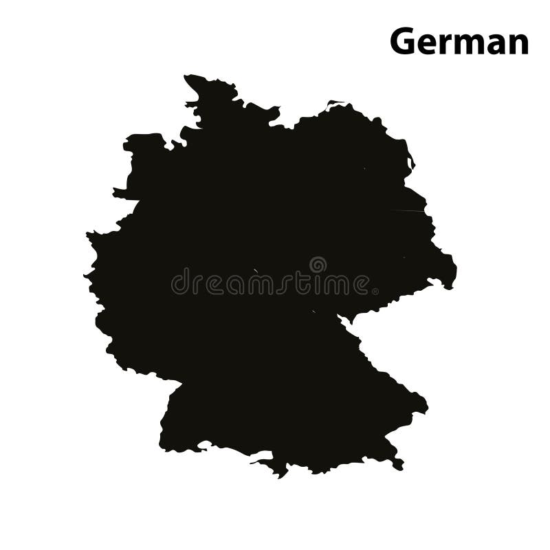 Map of Germany with Flag. 3d Map of Germany Stock Vector - Illustration ...