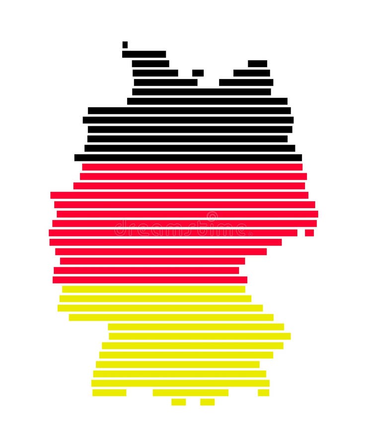Germany Black Red Yellow National Flag Waving in the Wind on a ...