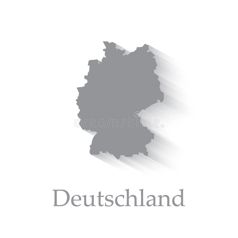 Map of Germany. Vector Illustration. Stock Vector - Illustration of ...
