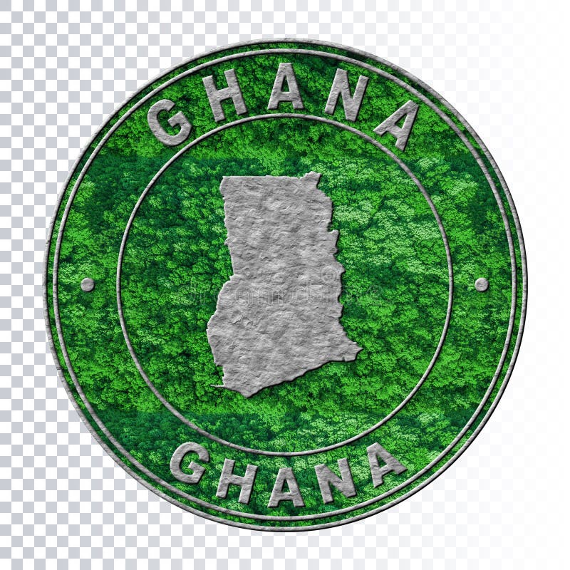 Map of Ghana, Environment Concept, Co2 Emission Concept Stock ...