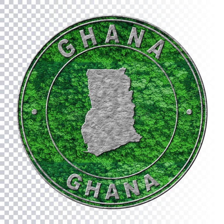 Map of Ghana, Environment Concept, Co2 Emission Concept Stock ...