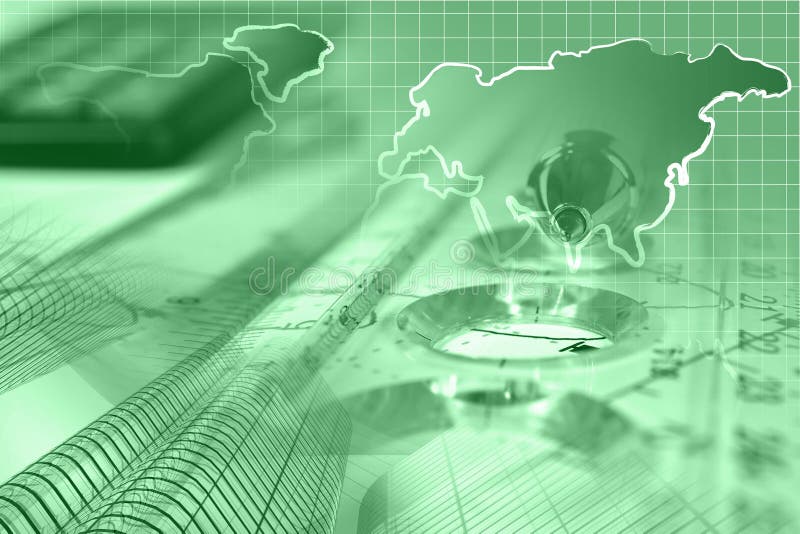 Map, graph and buildings stock image. Image of diagram - 167945675