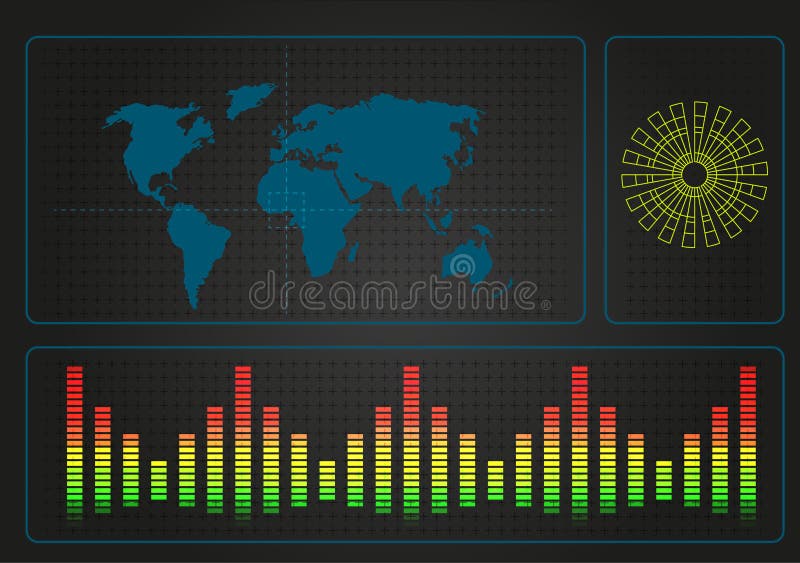 Map with graph stock vector. Illustration of infochart - 44228507