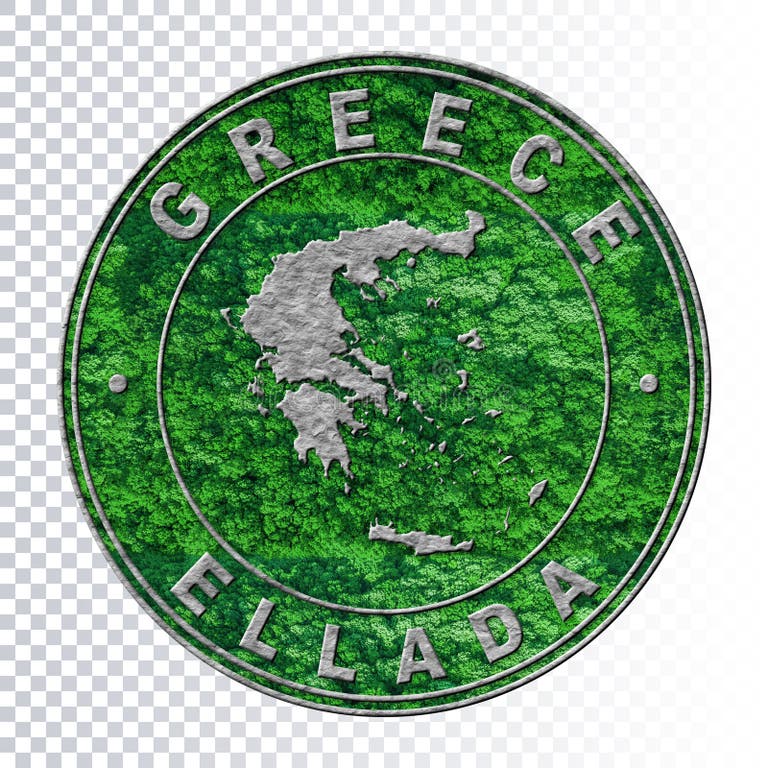 Map of Greece, Environment Concept, Co2 Emission Concept Stock ...