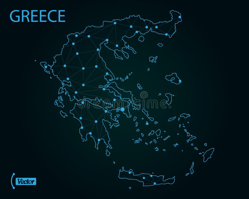 Map of Greece. Vector Illustration. World Map Stock Illustration ...