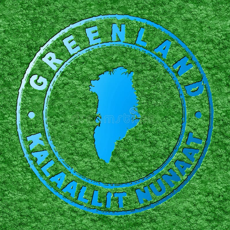 Map of Greenland, Forest with Water Map Stock Illustration ...