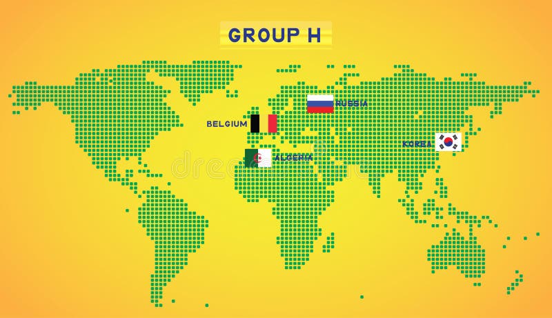 Map group H editorial image. Illustration of korea, football - 40933170