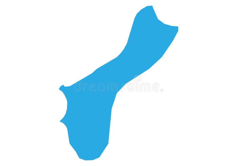 Guam Map High Detailed Blue Stock Illustrations – 2 Guam Map High ...