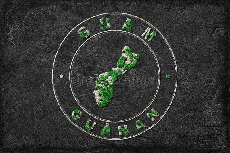 Map of Guam Reforestation Green Agenda Stock Illustration ...