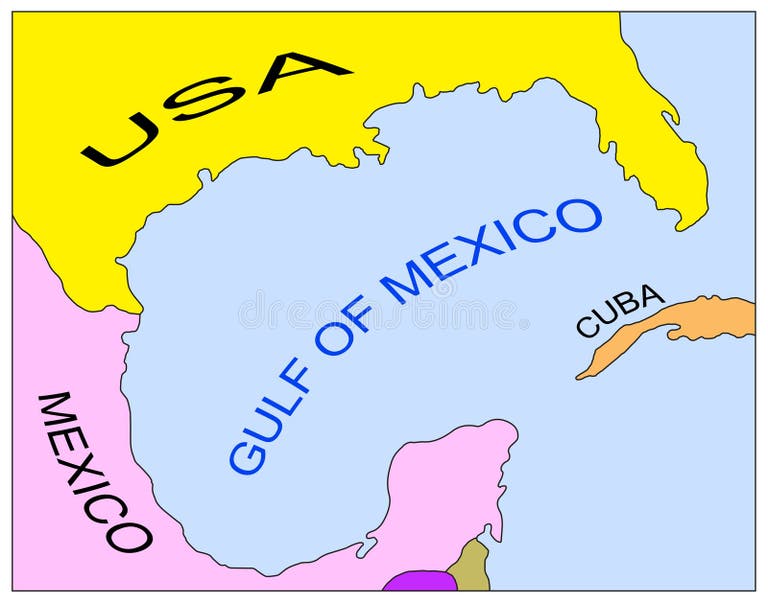 Gulf Mexico Map Stock Illustrations – 1,176 Gulf Mexico Map Stock ...