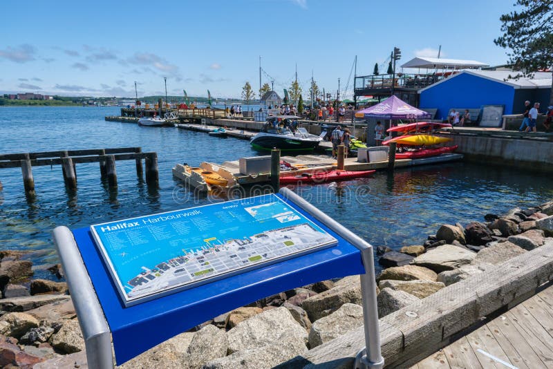 Map of Halifax Harbourfront, Canada Editorial Image - Image of city ...