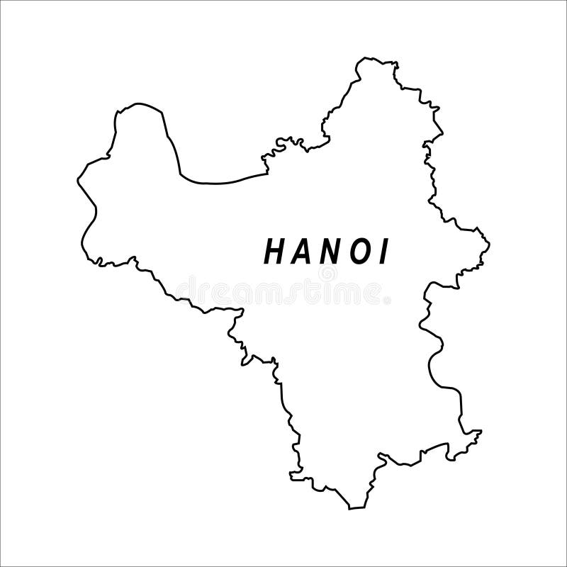 Map of hanoi, vietnam stock vector. Illustration of hanoi - 353202806